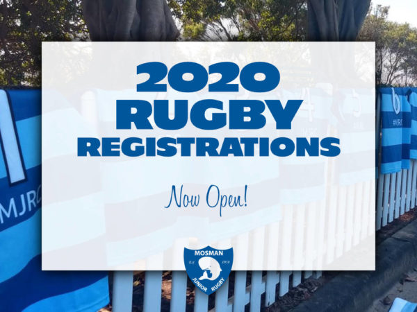 2020 Rugby Registrations - Mosman Junior Rugby Club